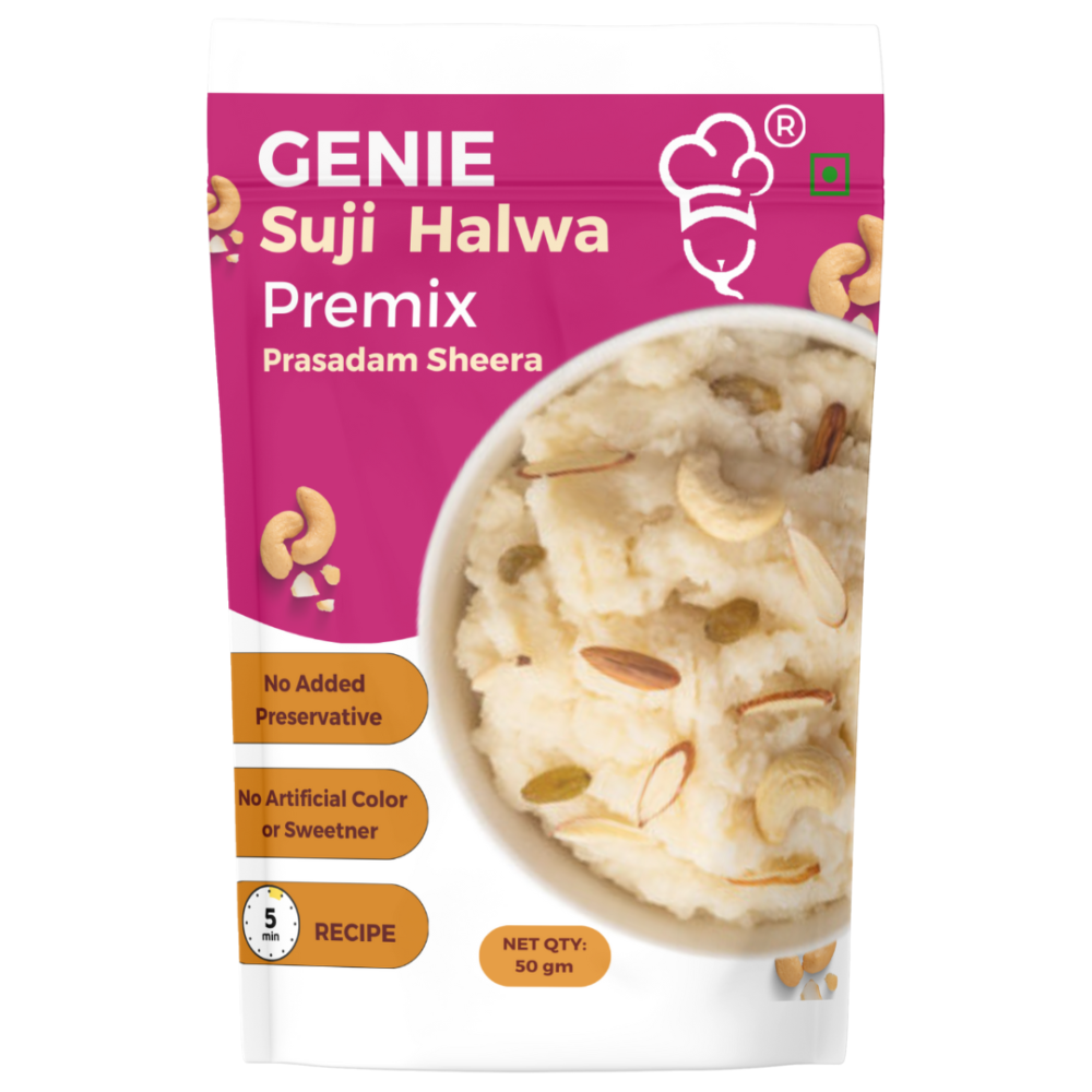 Suji Halwa Jaggery | Genie Food Ready to Eat Dessert - Genie Food Group